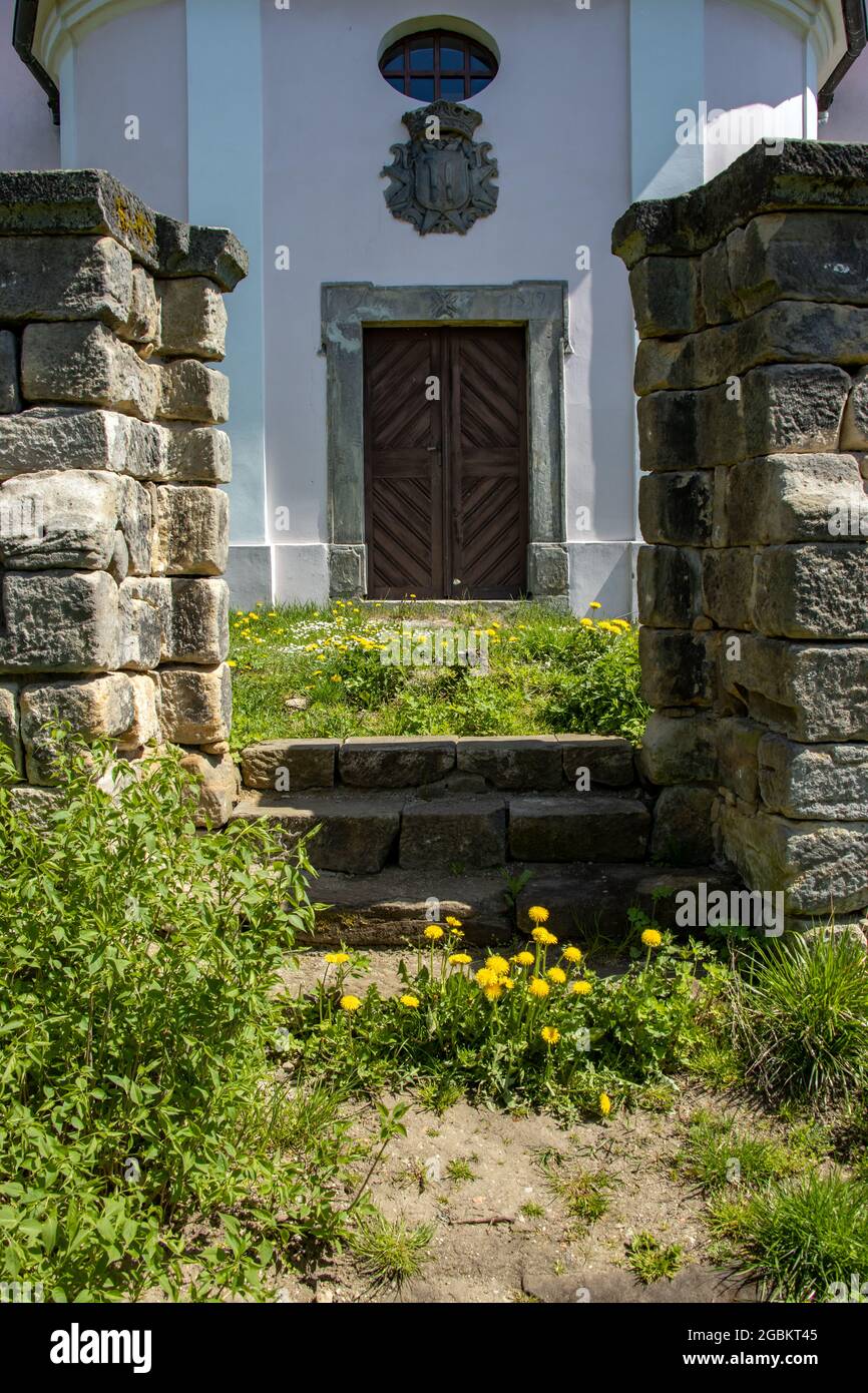 Catholic church front entrance stairs hi-res stock photography and ...