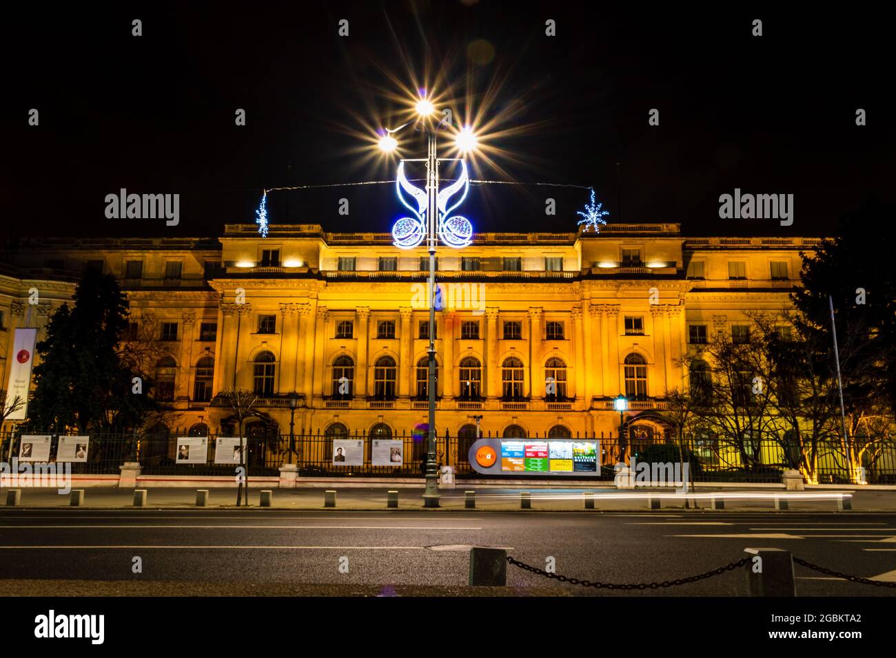 Light trails, night photography in Bucharest, capital city of Romania Stock Photo - Alamy