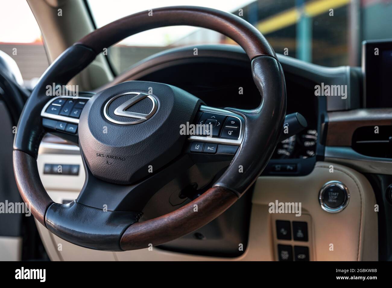 The rear cockpit with control wheel hi-res stock photography and images ...