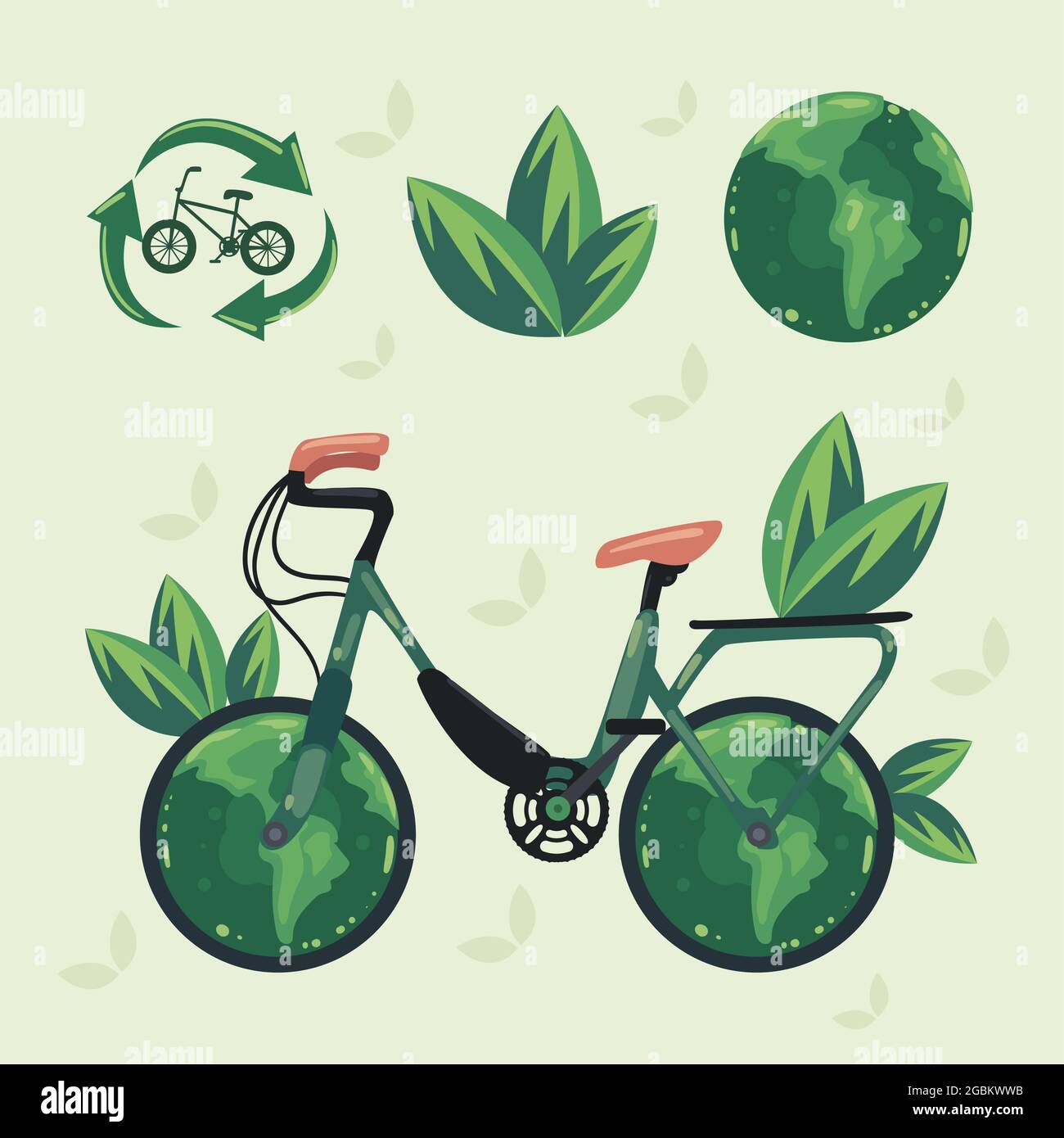 four eco friendly transport icons Stock Vector Image & Art - Alamy