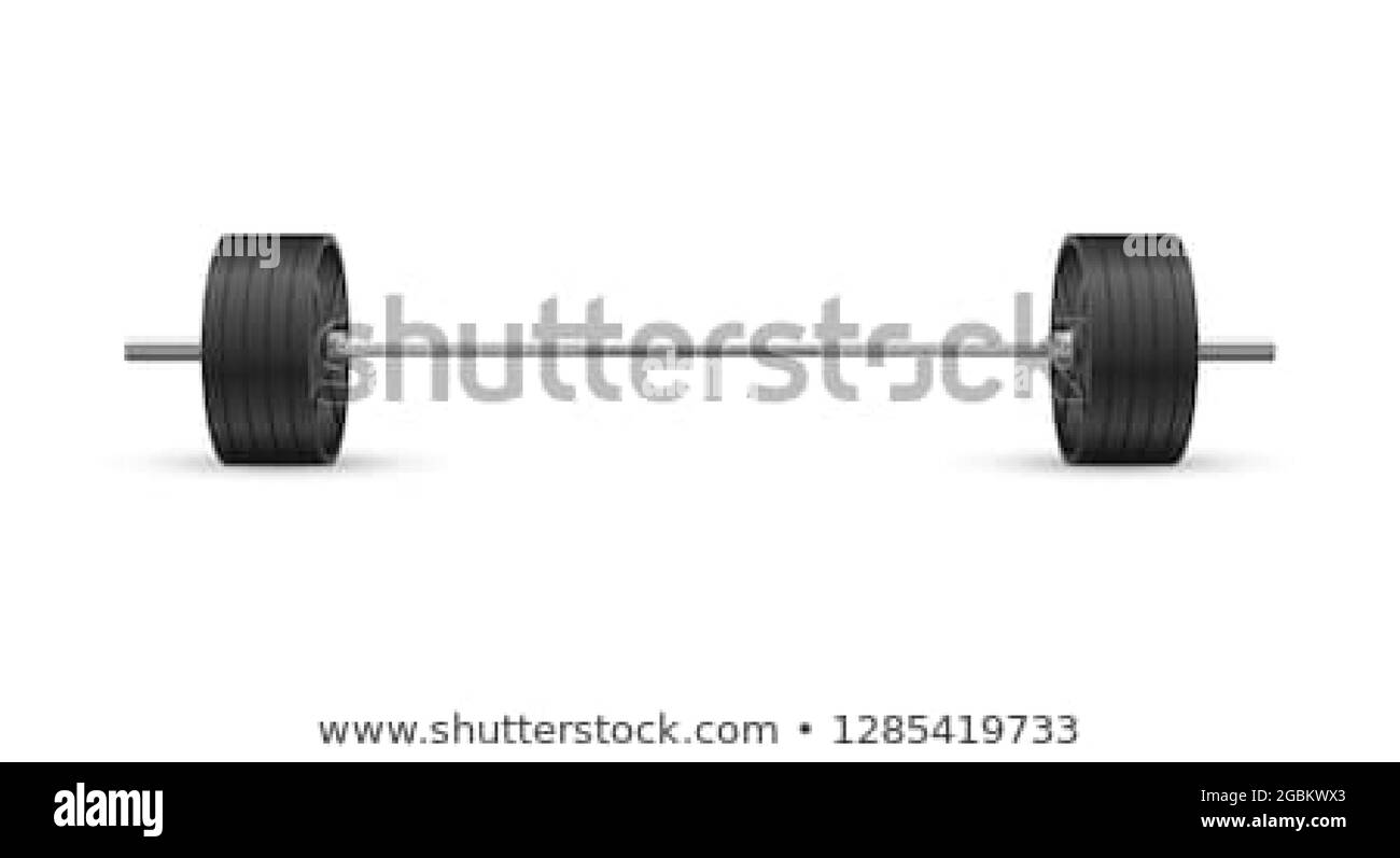 Heavy realistic fitness dumbbells on white Stock Vector Image & Art - Alamy