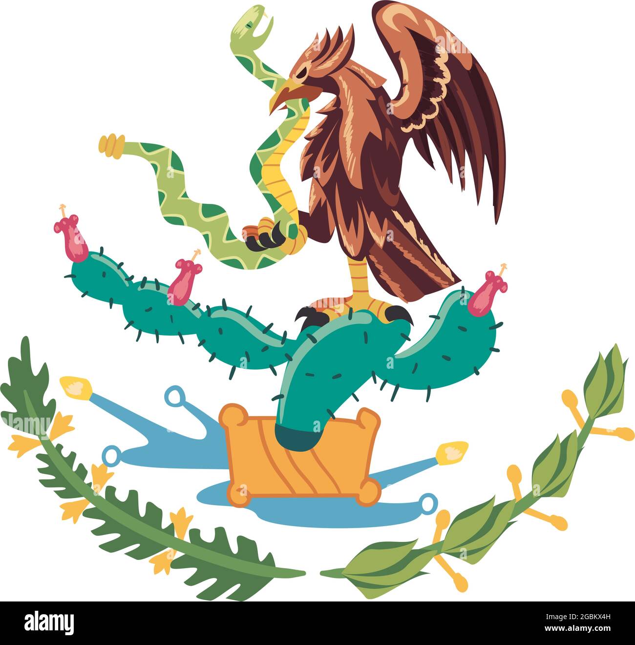 Aztec Eagle And Snake