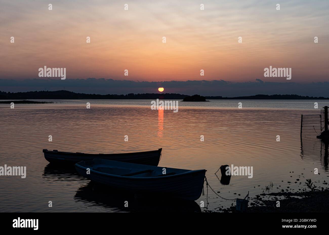 Lough Owel is an inland fresh water lake near Mullingar. It is used by ...