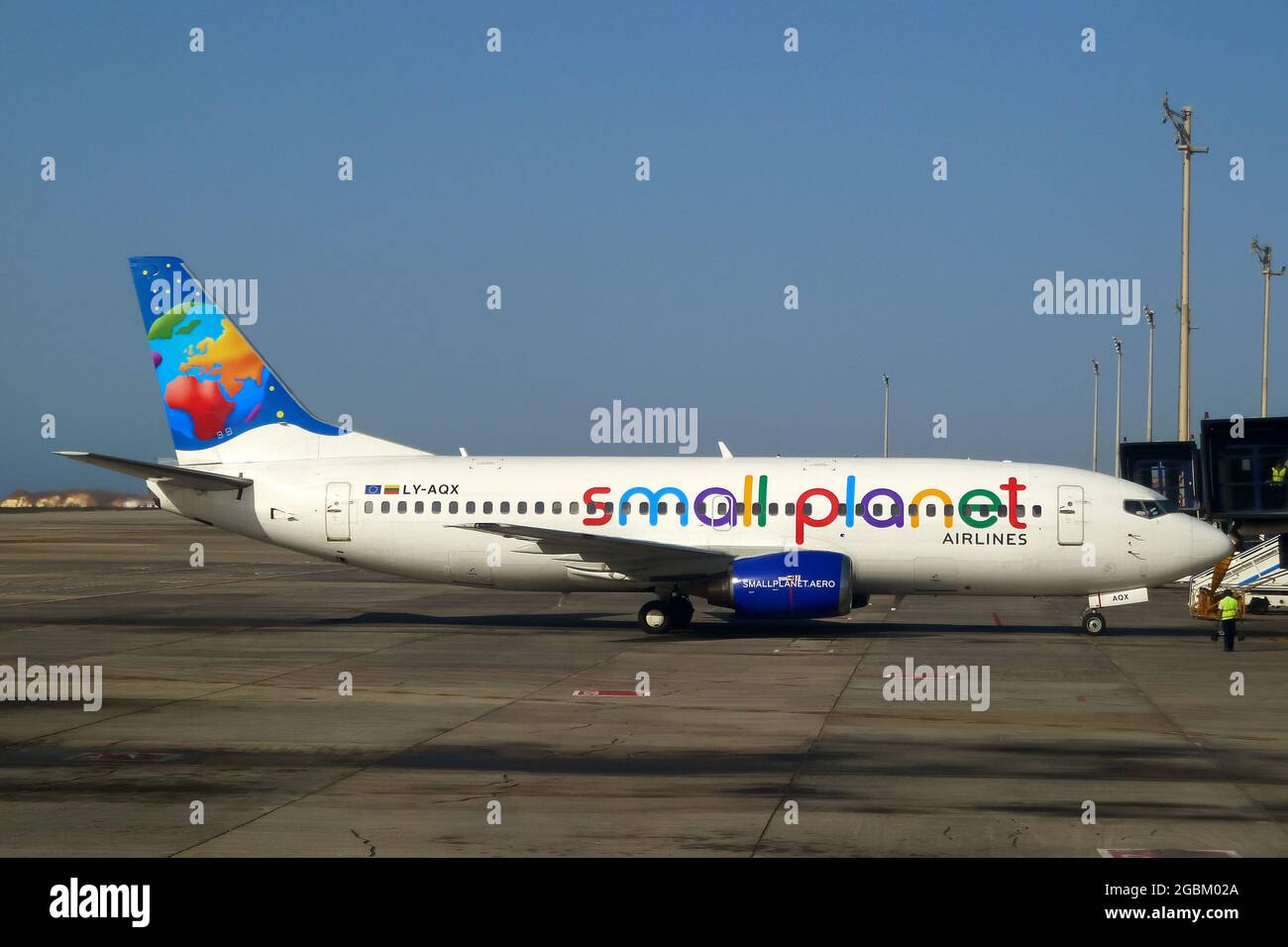 Small Planet Airlines (was a Lithuanian leisure airline), airplane ...