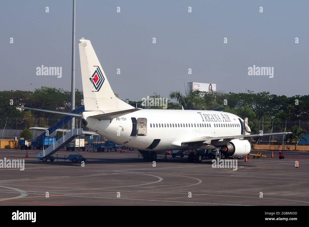 Trigana Air (is an airline based in Jakarta, Indonesia), airplane Stock ...