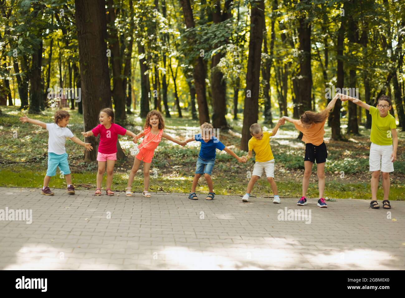 Toddlers Playing Outside At Daycare