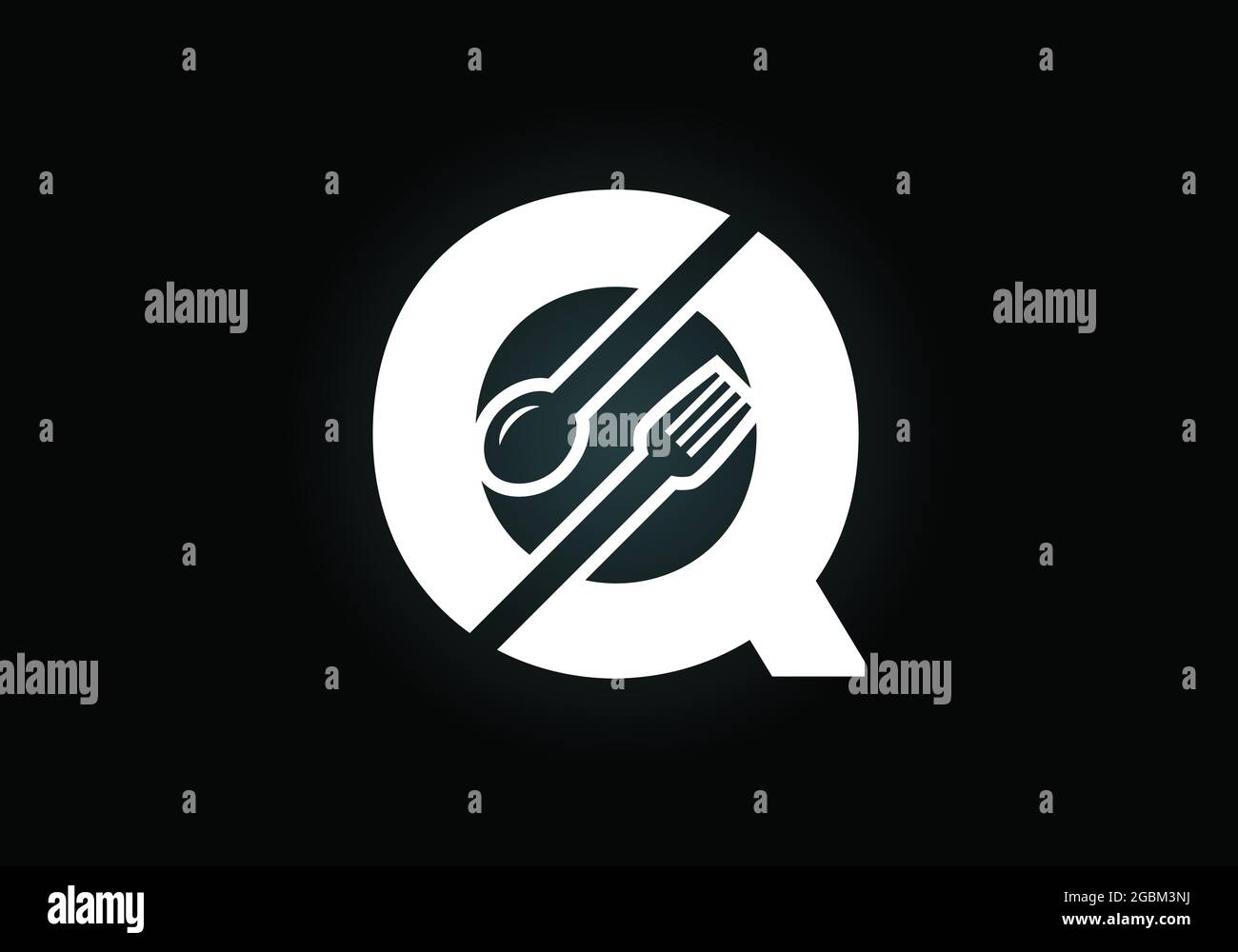 Q food logo Stock Vector Images - Alamy