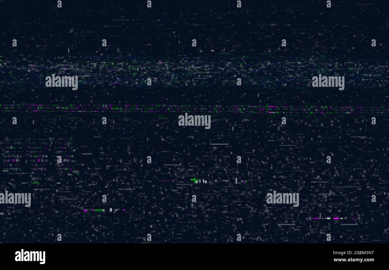 Glitch VHS texture. Old VCR effect. Retro video error. Abstract ...