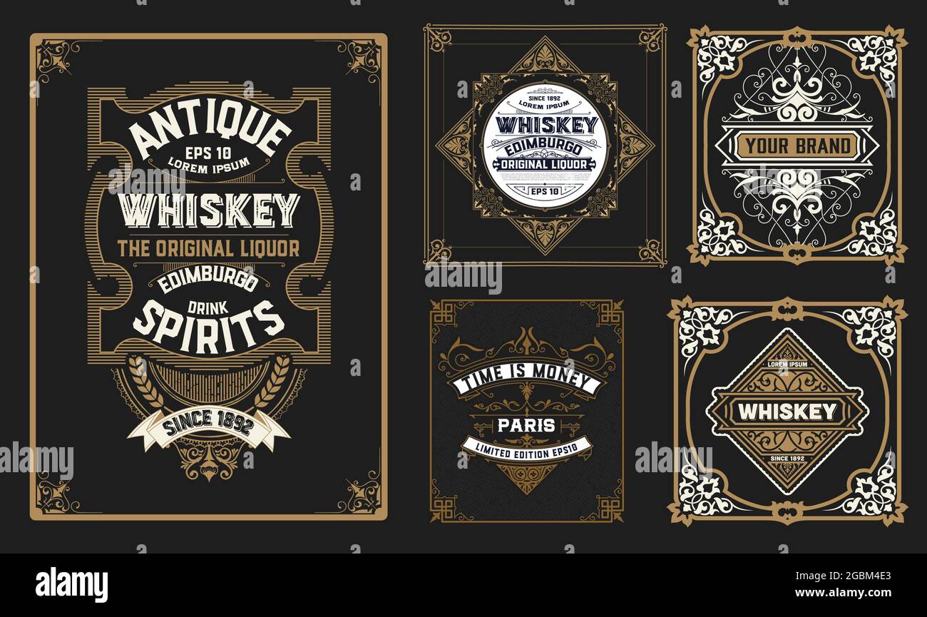 Label 5 whiskey hi-res stock photography and images - Alamy