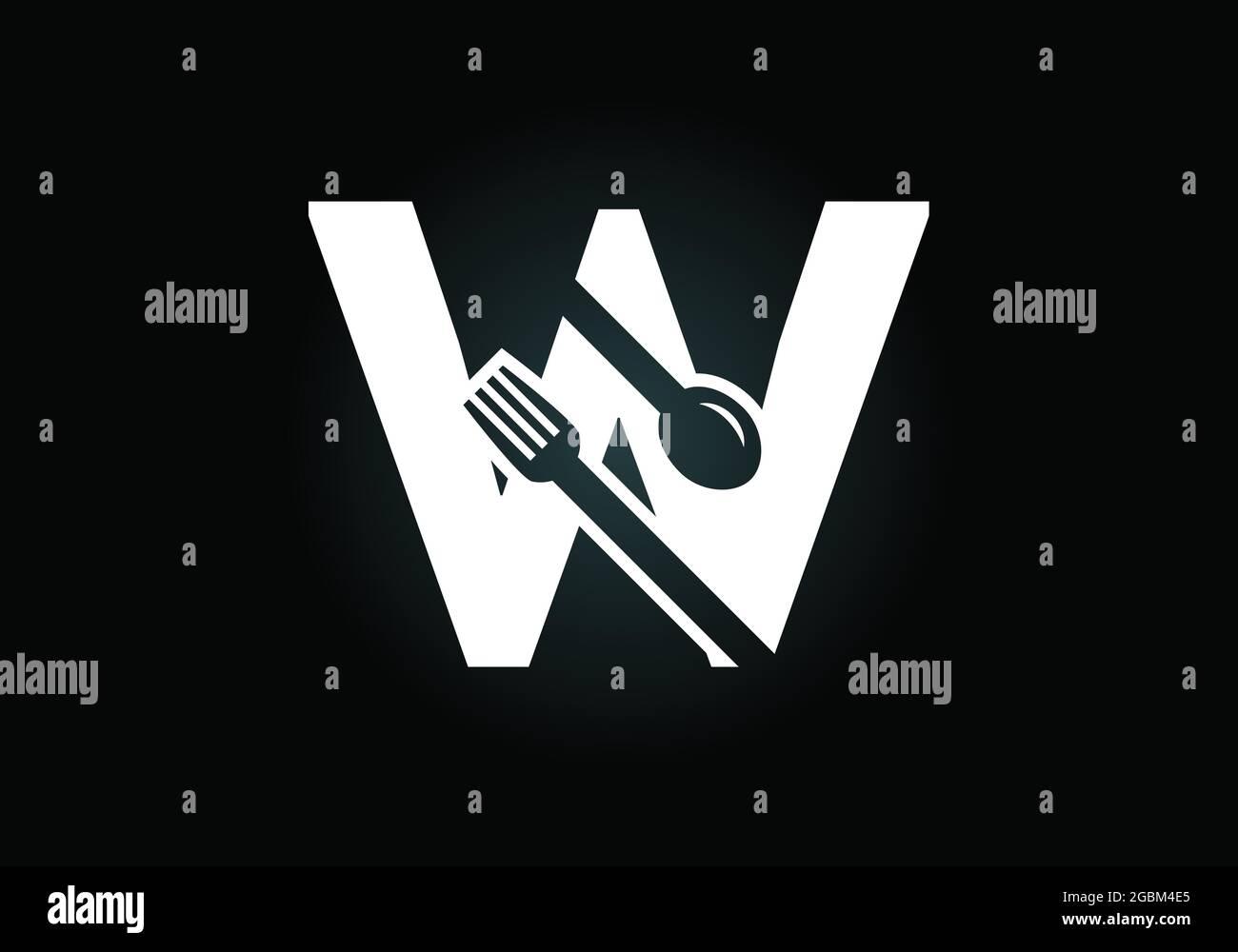 W food logo hi-res stock photography and images - Alamy