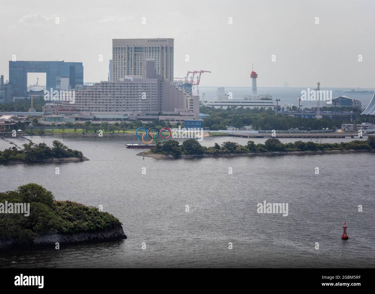 Odaiba island in Tokyo Bay where many Tokyo 2020 Olympic venues are ...