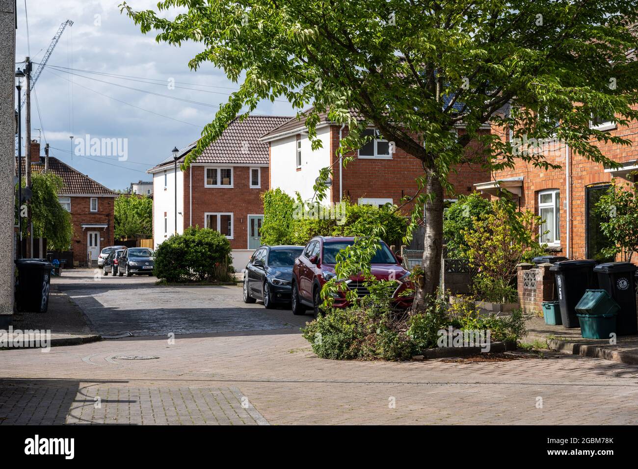 The Dings "home zone", a residential neighbourhood of houses and ...