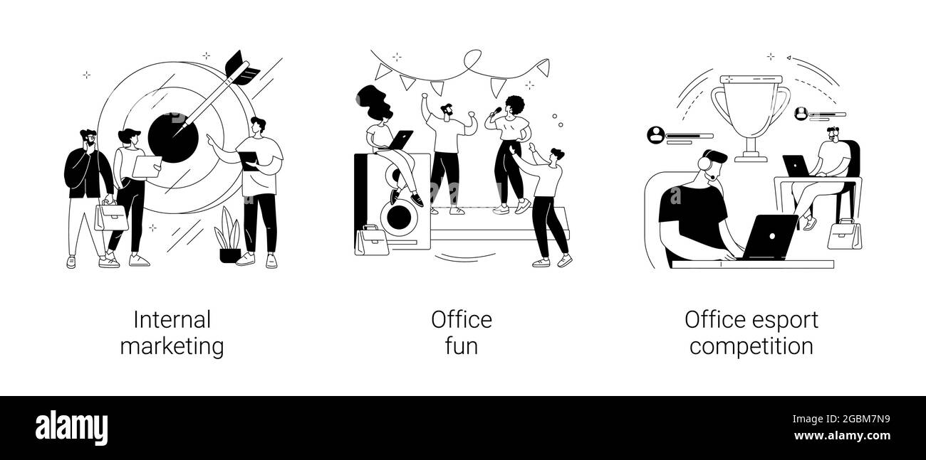 Employee engagement abstract concept vector illustrations Stock Vector ...