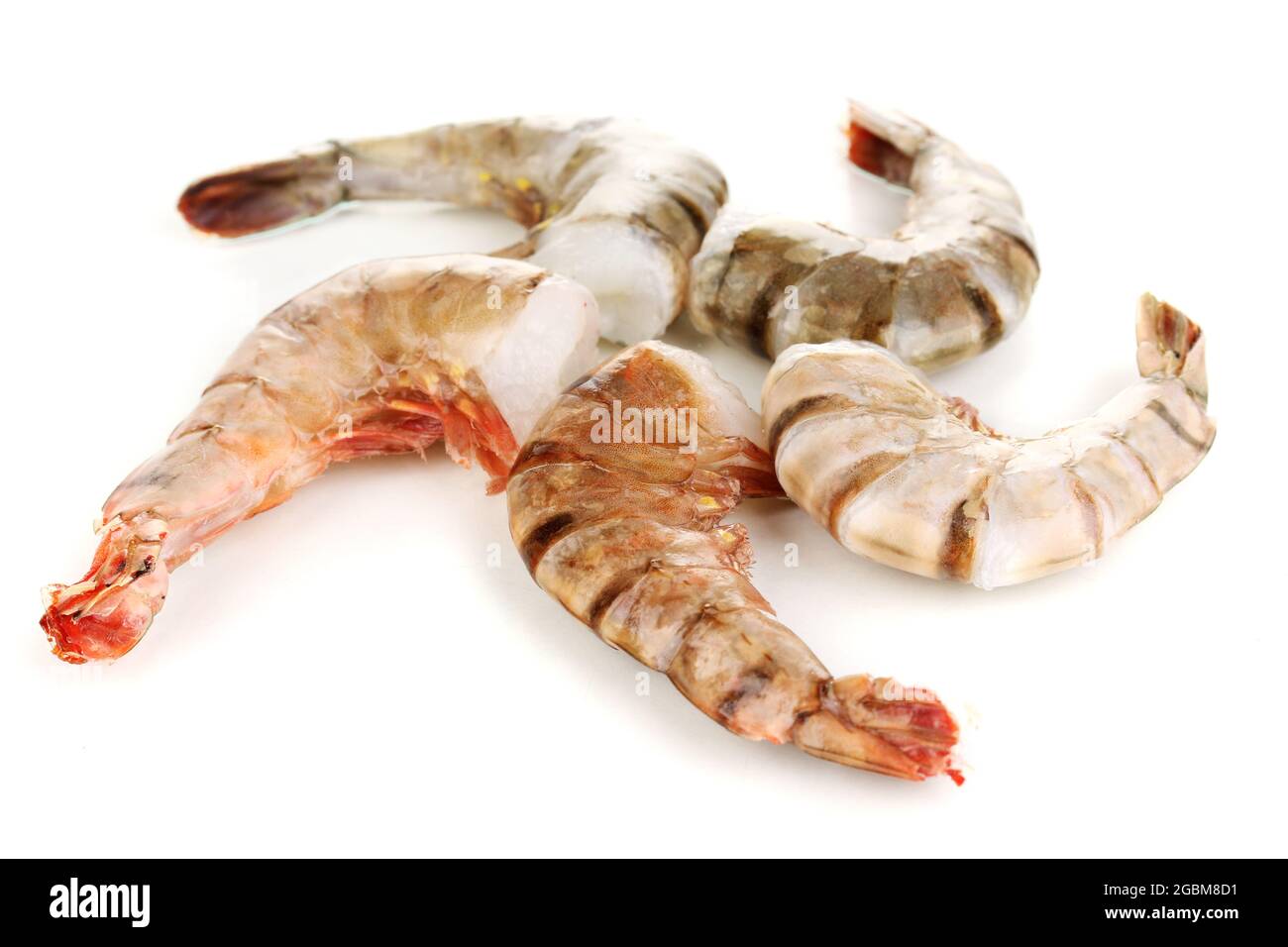 Prawns isolated on white Stock Photo - Alamy