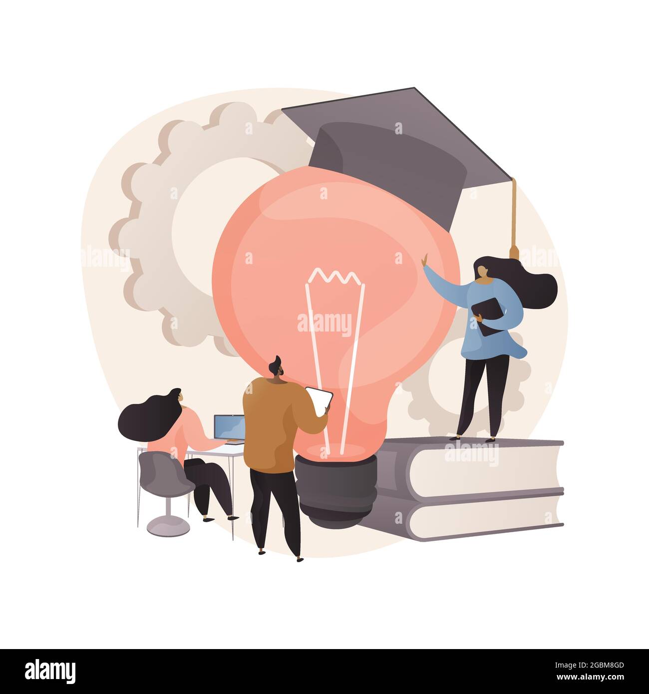 Professional development of teachers abstract concept vector ...