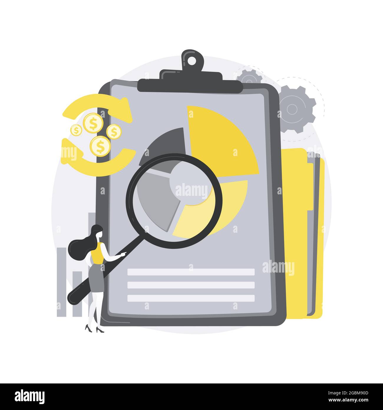 Cash flow concept illustration Cut Out Stock Images & Pictures - Alamy