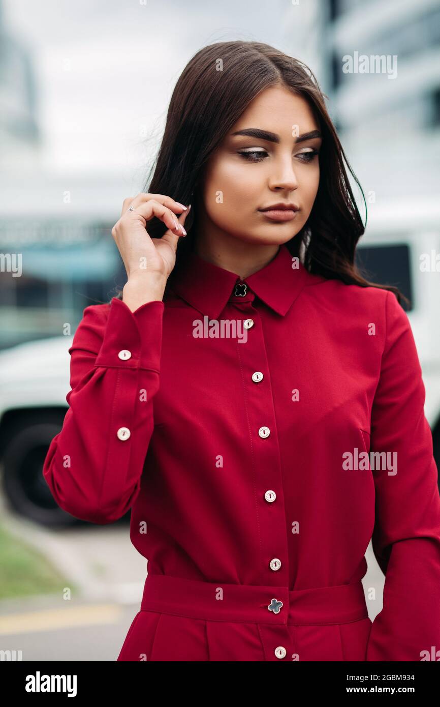 Buttoned looking hi-res stock photography and images - Alamy