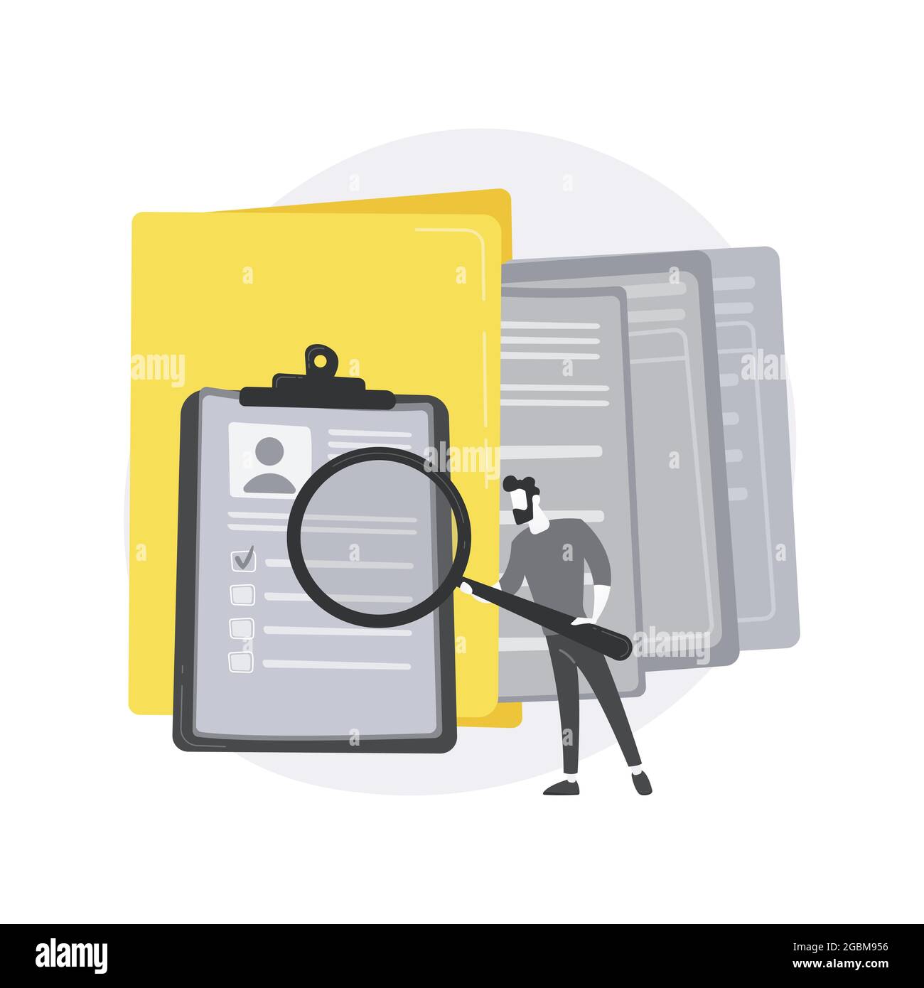 Records management abstract concept vector illustration Stock Vector ... Records management abstract concept vector illustration Stock Vector ...