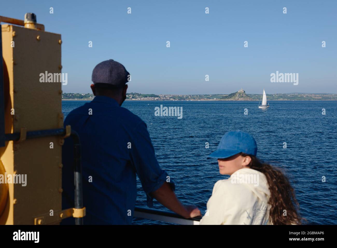 On board the Scillonian III ferry between the Isles of Scilly and ...