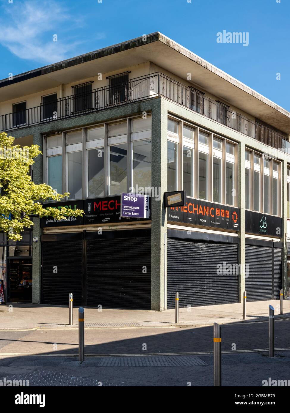 Closed-down High Street shops are shuttered in the centre of Weston ...