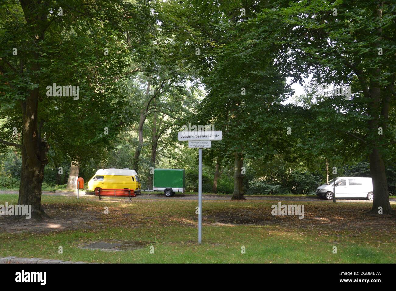 Julius-Posener-Platz in Nikolassee, Berlin, Germany - August 4, 2021 ...