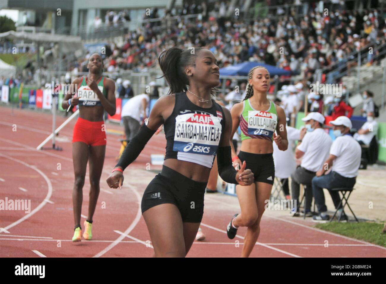 SAMBA-MAYELA Cyrena 100 m Haies Womens during the 2021 Athletics French ...