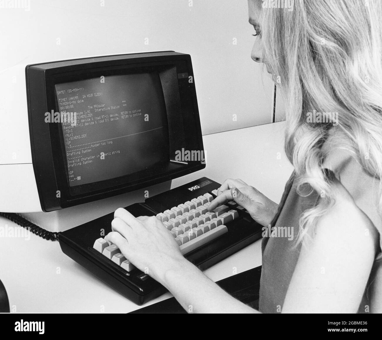 1983 computer room Black and White Stock Photos & Images - Alamy