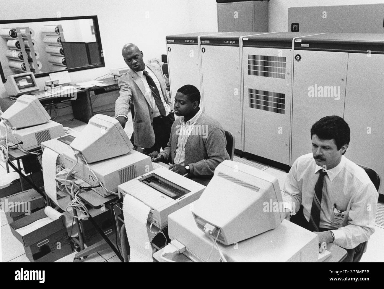 Computerized information system Black and White Stock Photos & Images ...