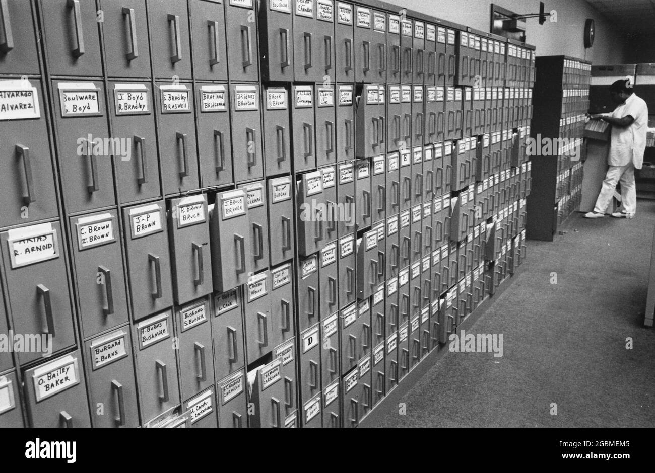 Records filing Black and White Stock Photos & Images - Alamy