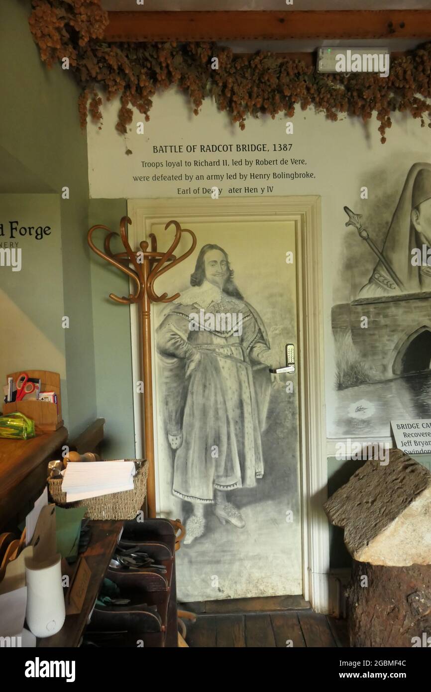 The old Swan in Rodlet Oxfordshire near the Thames UK king battle ...