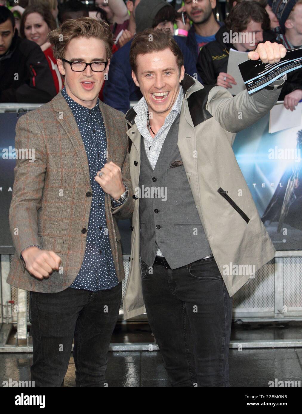 London, UK. Tom Fletcher and Danny Jones at UK Premiere of 'Man Of ...