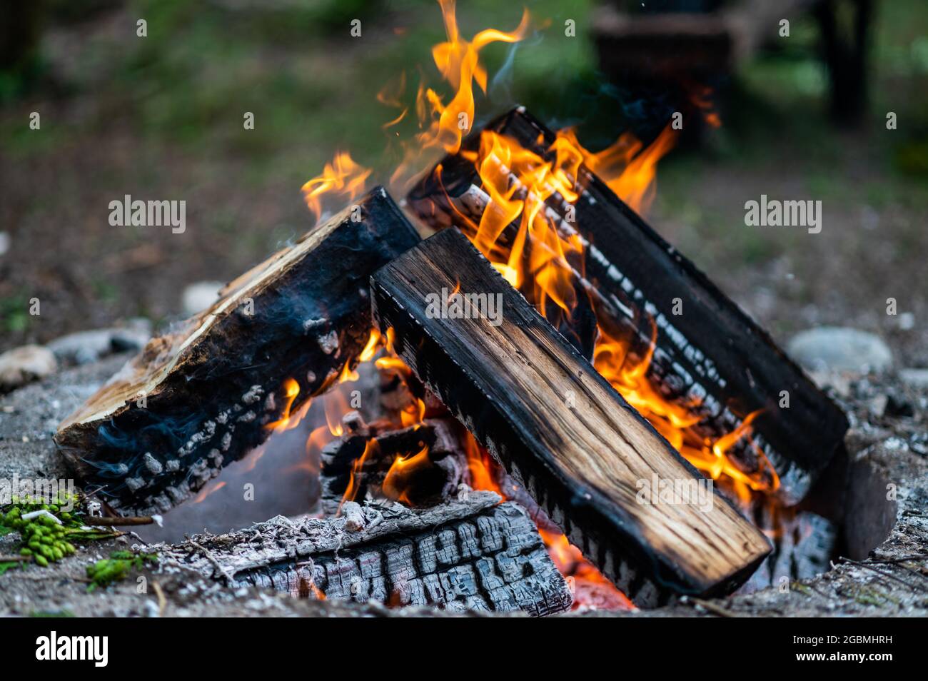 Closeup shot of a fire Stock Photo - Alamy