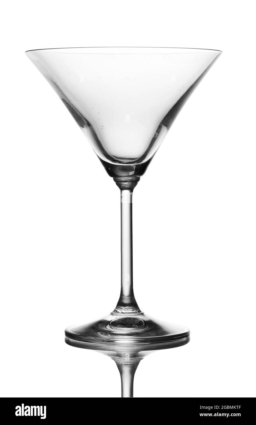 Empty glass isolated on white Stock Photo - Alamy