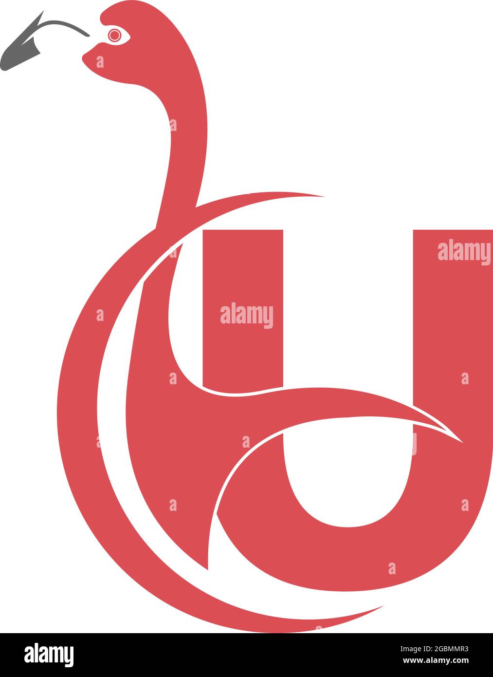 U letter bird logo Stock Vector Images - Alamy