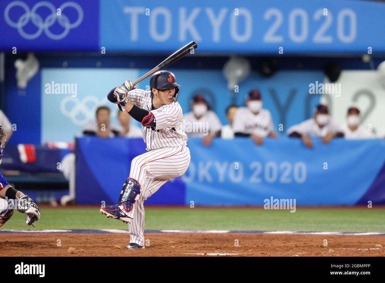 Kanagawa, Japan. 4th Aug, 2021. Takuya Kai (JPN) Baseball : Knockout stage Semi-final game ...