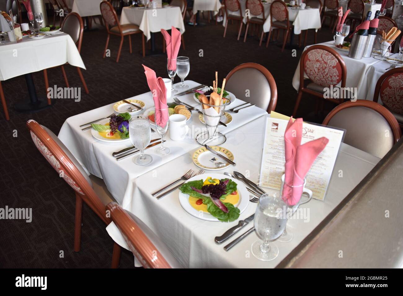 Oahu, HI. U.S.A. 6/7/2021. Star of Honolulu. Sunset dinner cruise. Fine ...