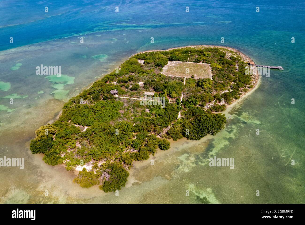 Aerial photo Indian Key Historic State Park Florida Keys Stock Photo ...