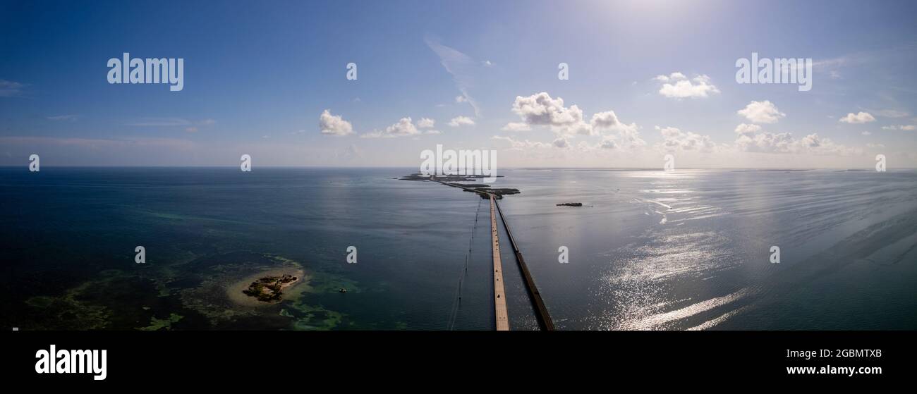 Panoramic photo of The Florida Keys USA Stock Photo - Alamy