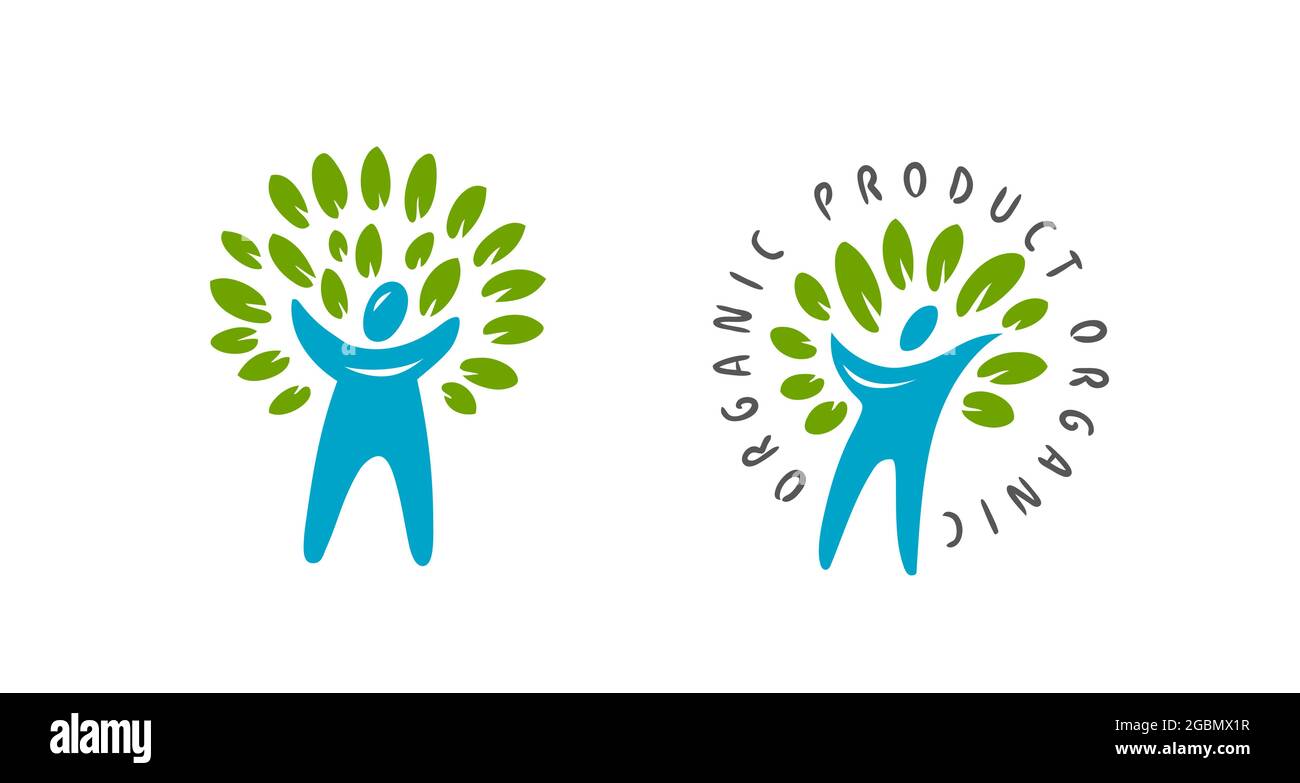 Tree human symbol. Health, ecology icon or logo vector Stock Vector ...
