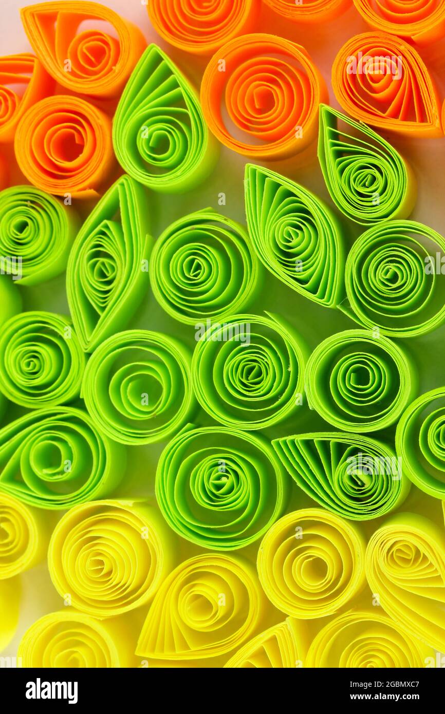 Colorful quilling close-up Stock Photo - Alamy