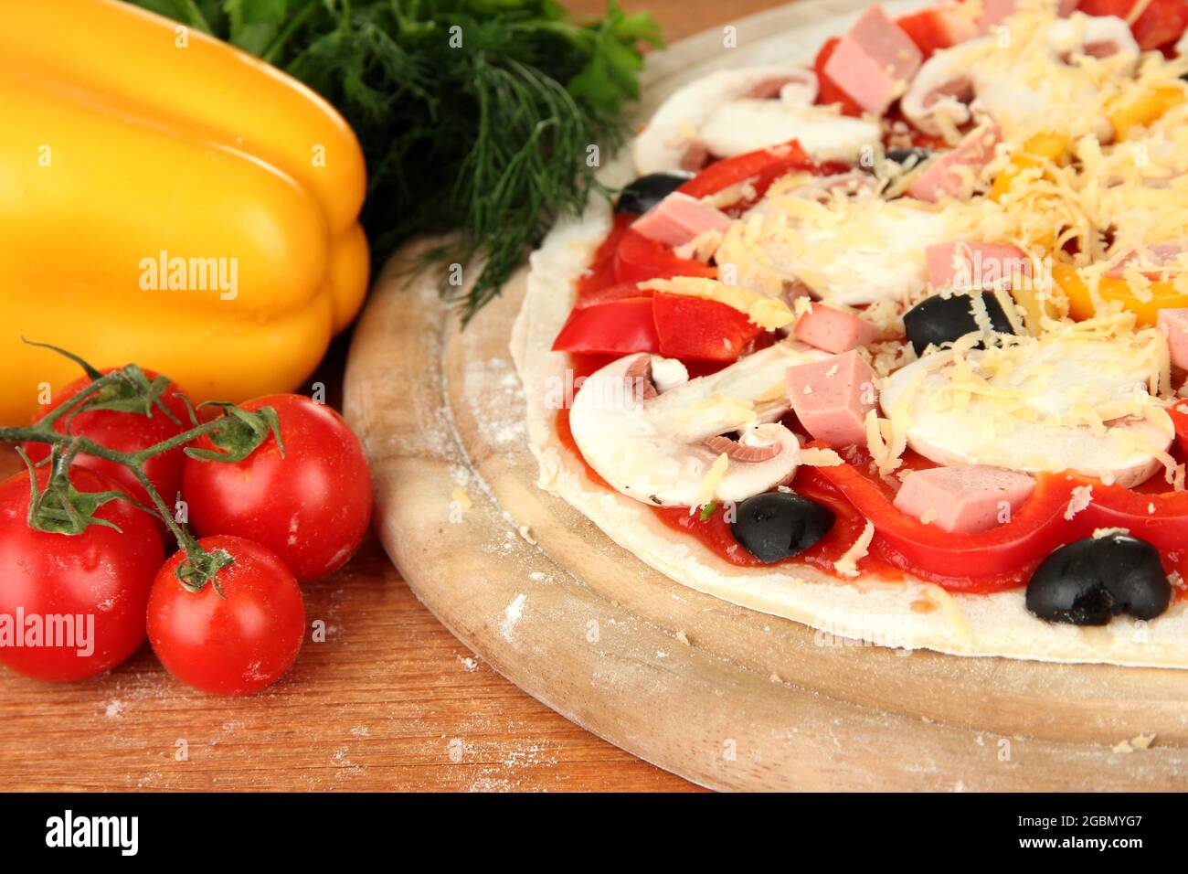 process of making pizza Stock Photo - Alamy