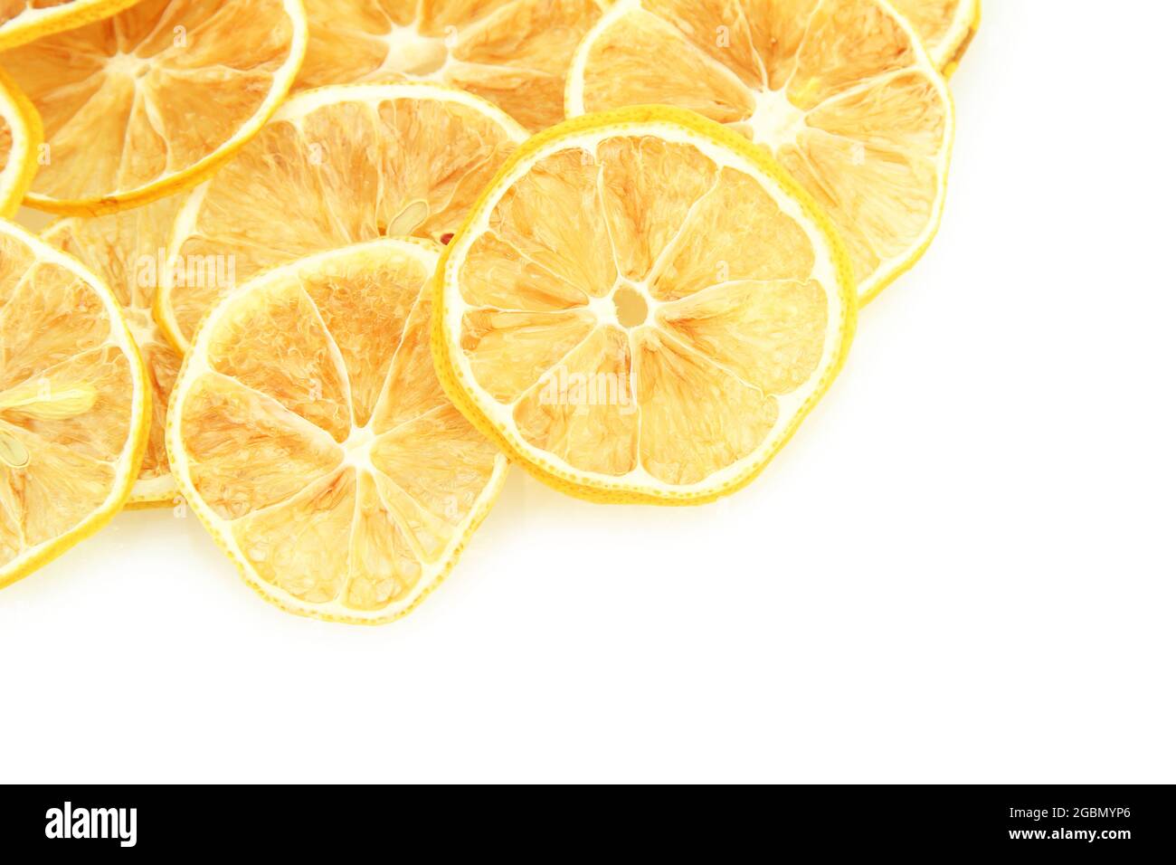 dried lemons isolated on white Stock Photo - Alamy