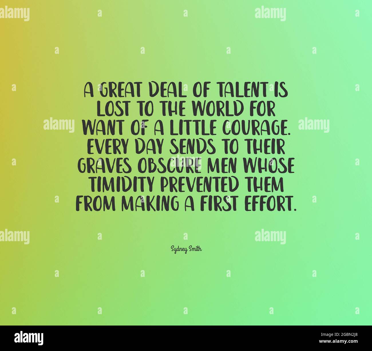 Inspiring quote about making an effort Stock Photo - Alamy