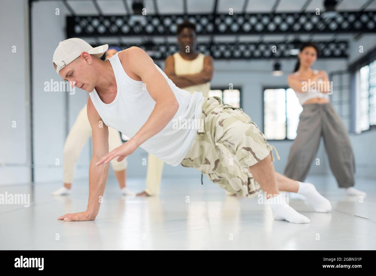 Male dancer enjoying dancing break dance Stock Photo - Alamy