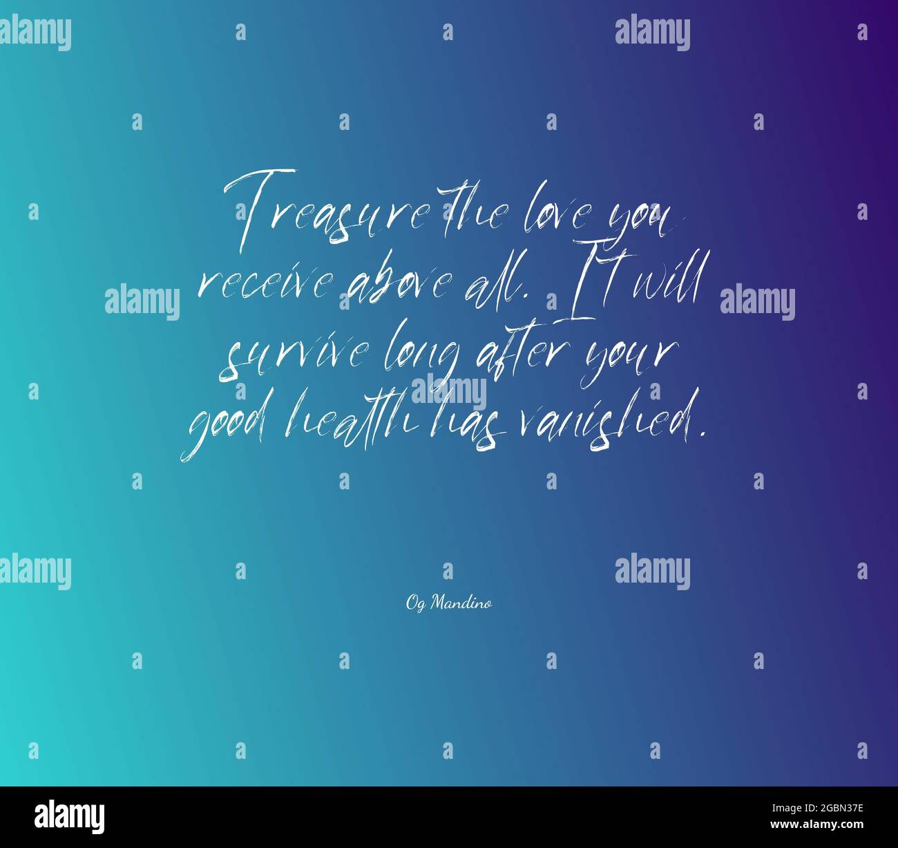 Colorful background with an inspirational quote written on it Stock ...