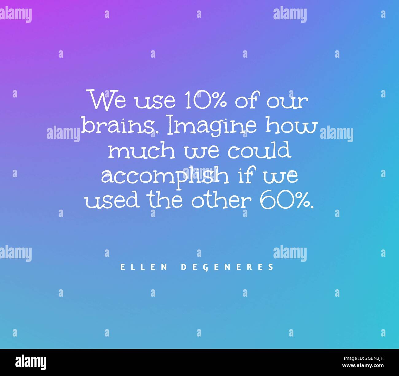 Colorful background with an inspirational quote written on it Stock ...