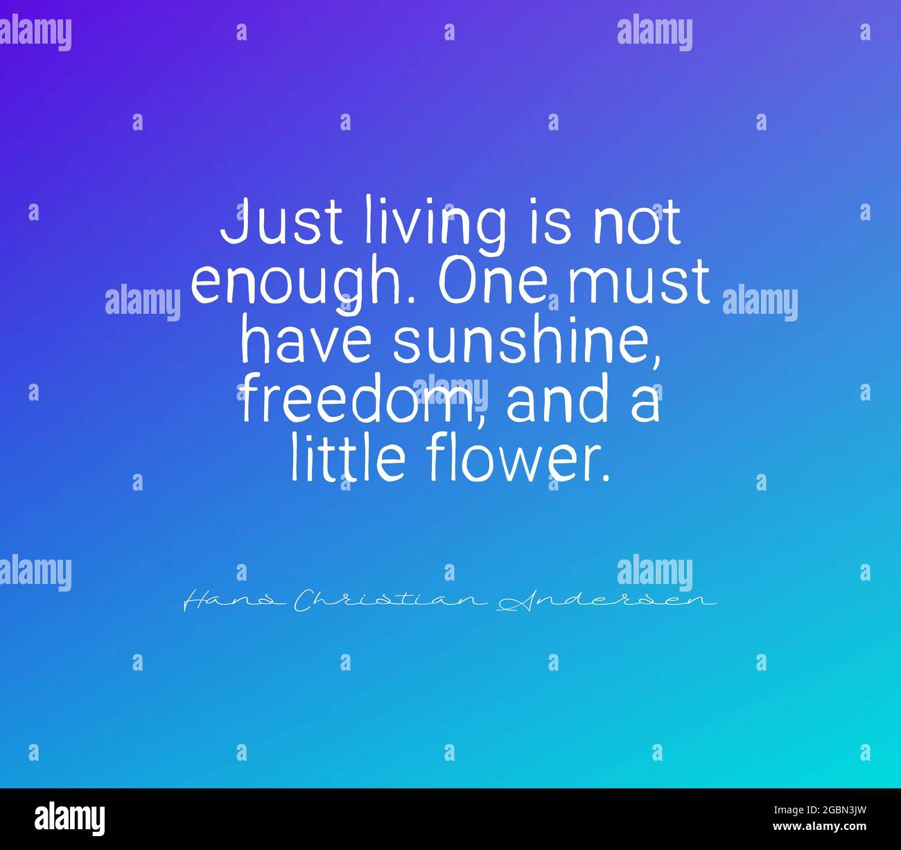 Colorful background with an inspirational quote written on it Stock ...