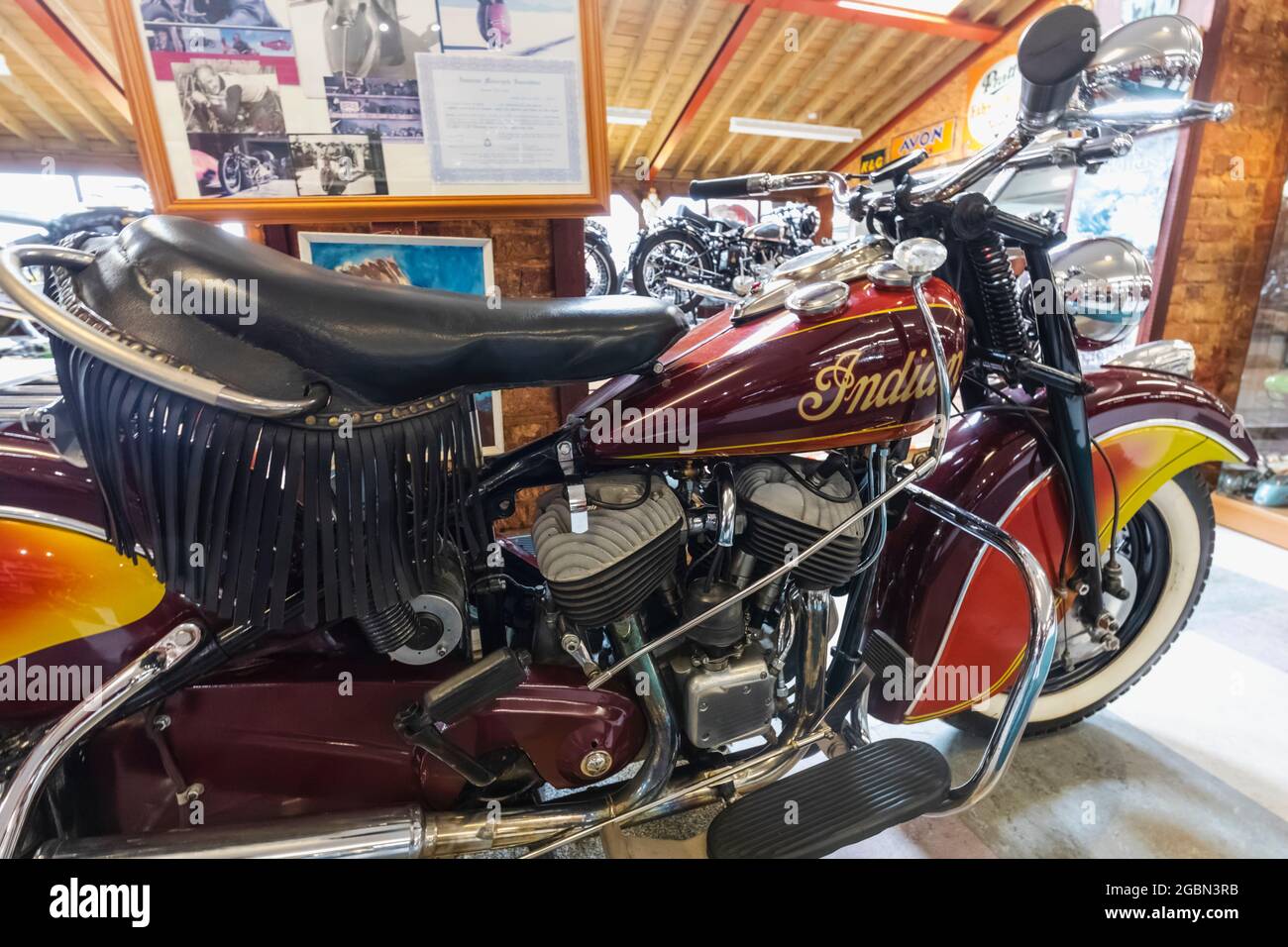 England, Hampshire, New Forest, New Milton, The Sammy Miller Motorcycle ...