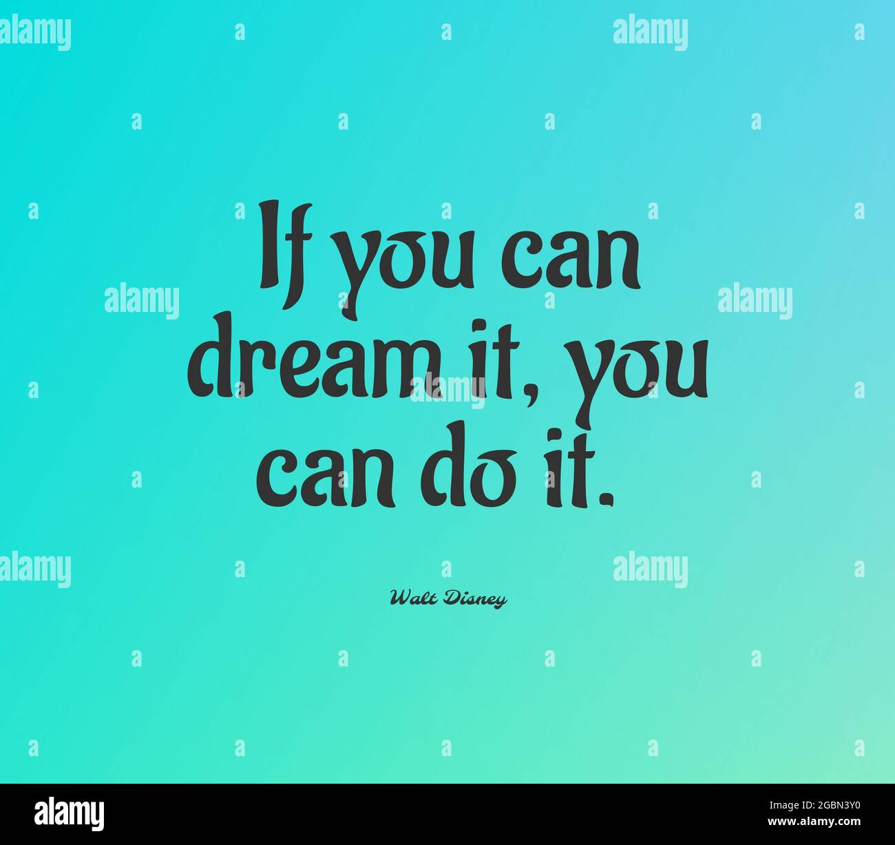 Colorful background with an inspirational quote written on it Stock ...