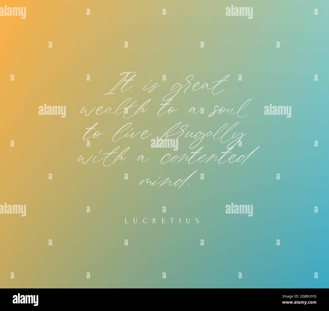 Inspirational motivation quote about living frugally with a contented ...